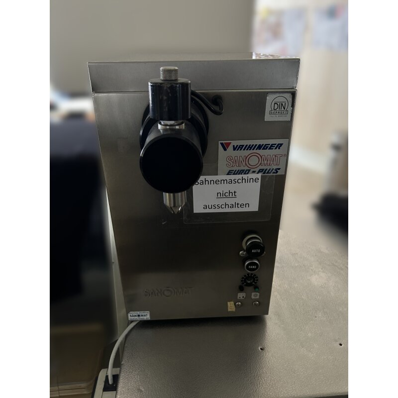 VAIHINGER SANOMAT EUROPLUS AUTO Sahneautomat / Sahnemaschine Edelstah